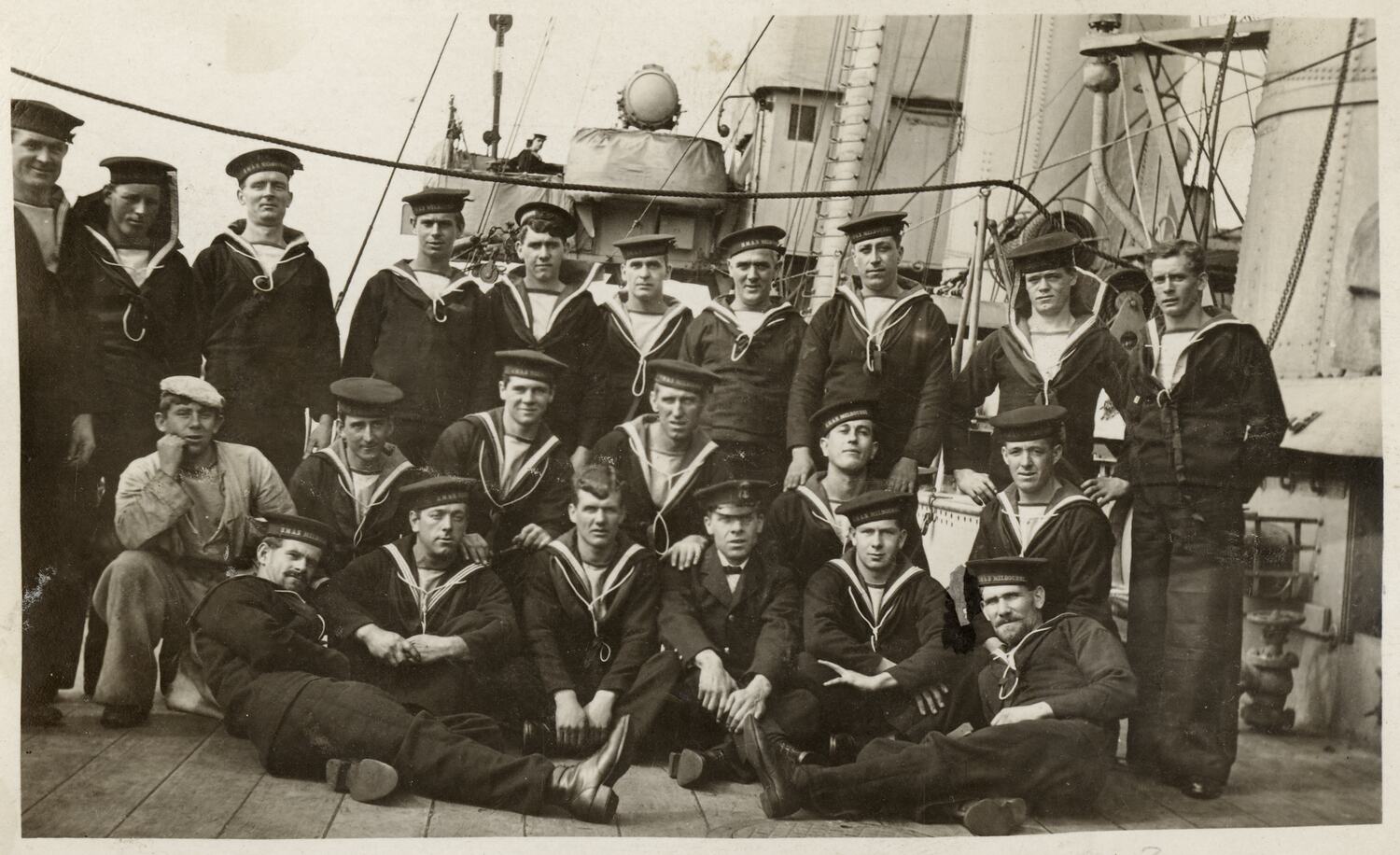 Photograph - Australian Sailors, H.M.A.S. Melbourne, World War I, 1914-1918