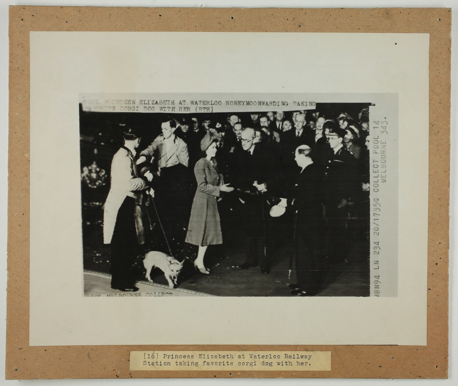 Picturegram - 'Princess Elizabeth at Waterloo Railway Station', London ...