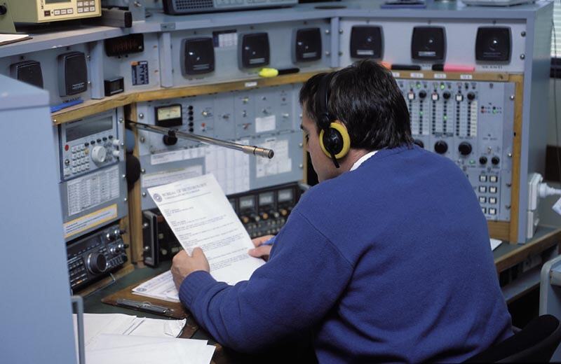 Slide - Operator's Room, Melbourne Coastal Radio Station, Cape Schanck ...