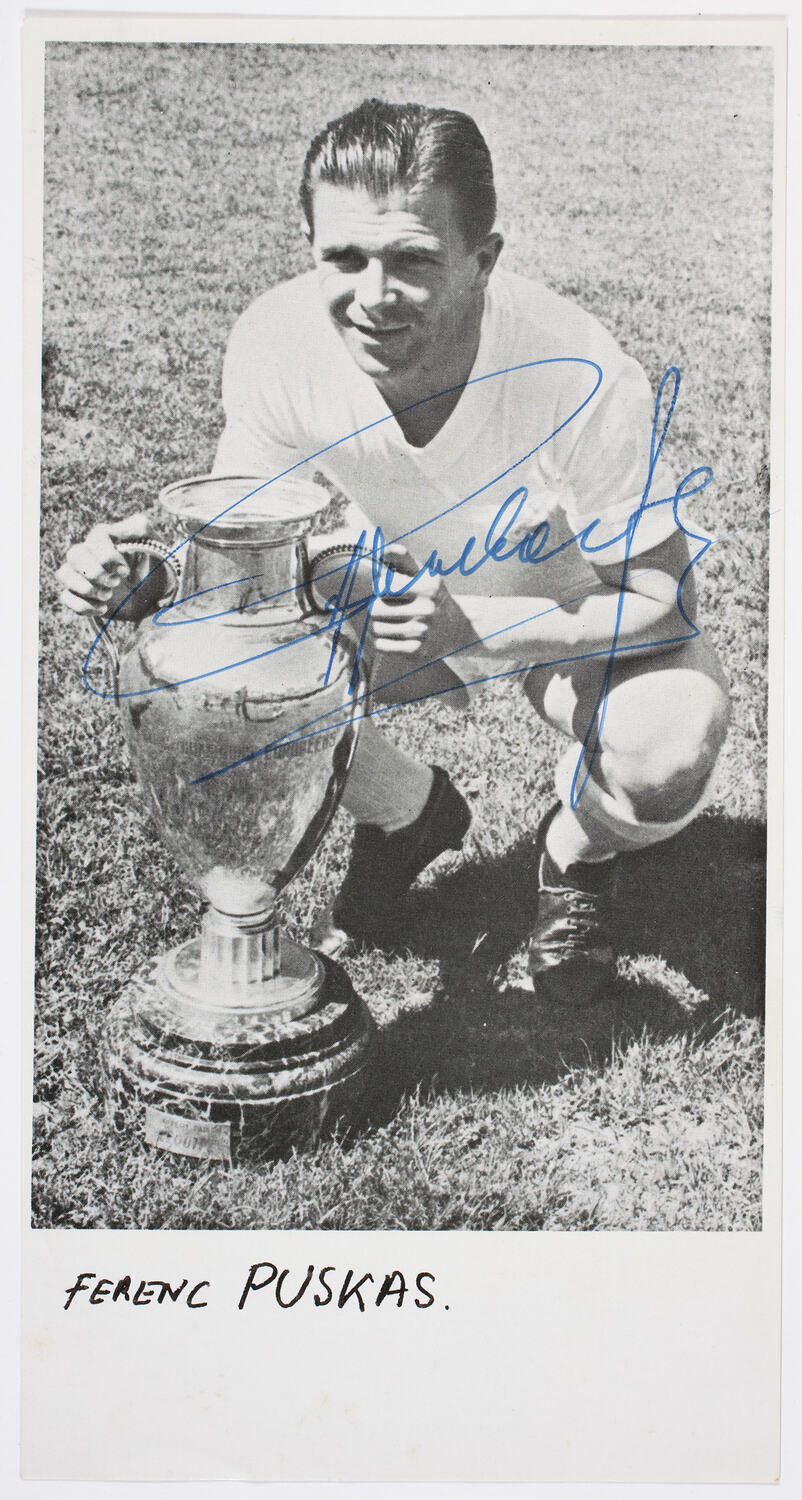 Photograph - Ferenc Puskás with the European Cup, circa 1960s