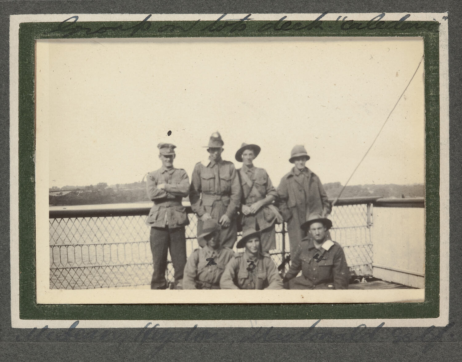 Photograph - Soldiers Onboard Caledonia, Trooper George Simpson Millar ...