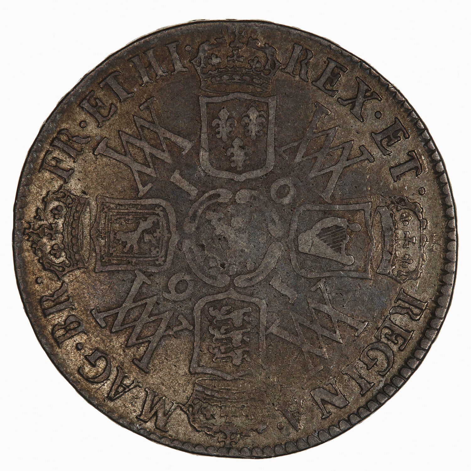 Coin - Halfcrown, William & Mary, Great Britain, 1691