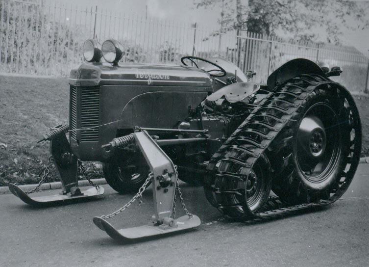 Photograph - Massey Ferguson, Ferguson Tractor with Half Track and Snow ...