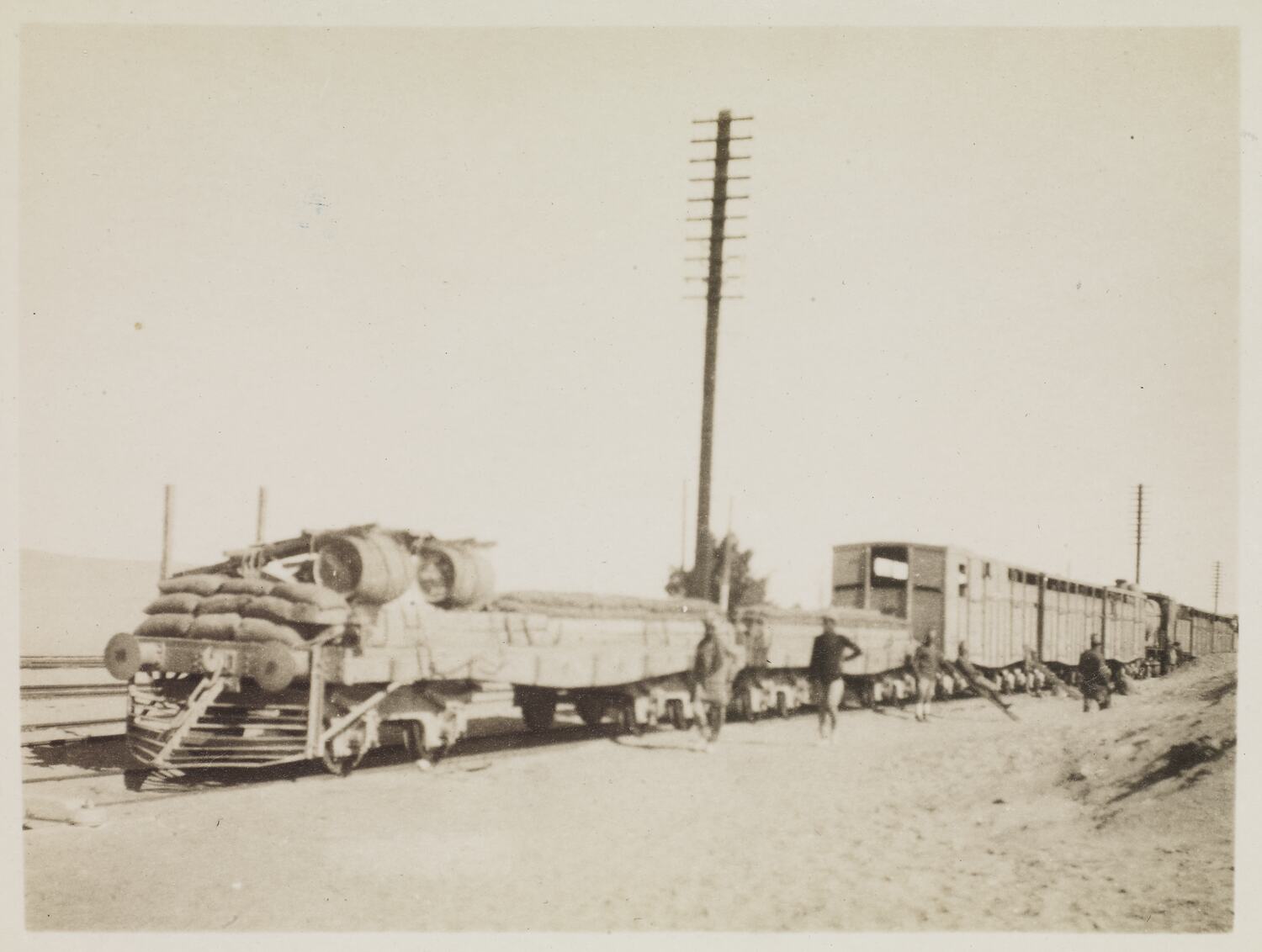 Photograph - 'The Armoured Train', Egypt, Captain Edward Albert McKenna ...