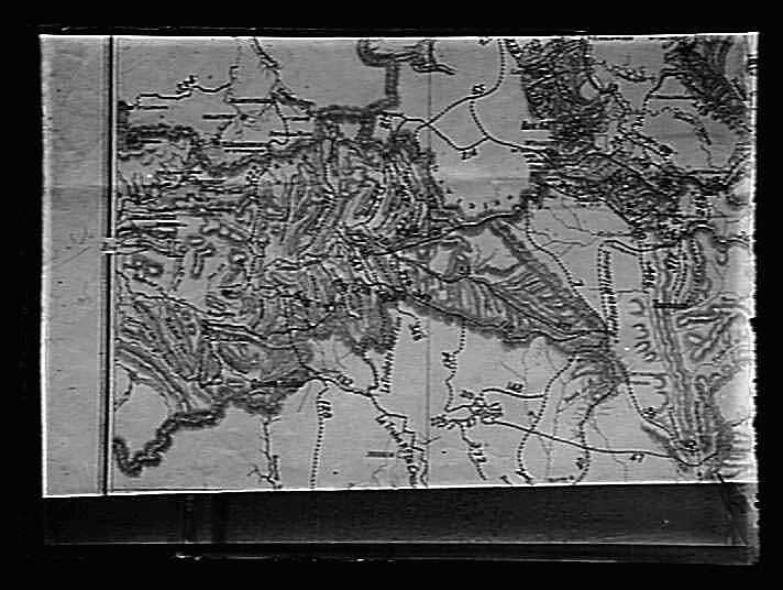 Glass Negative - Map, by A.J. Campbell, Upper Yarra, Victoria, circa 1900