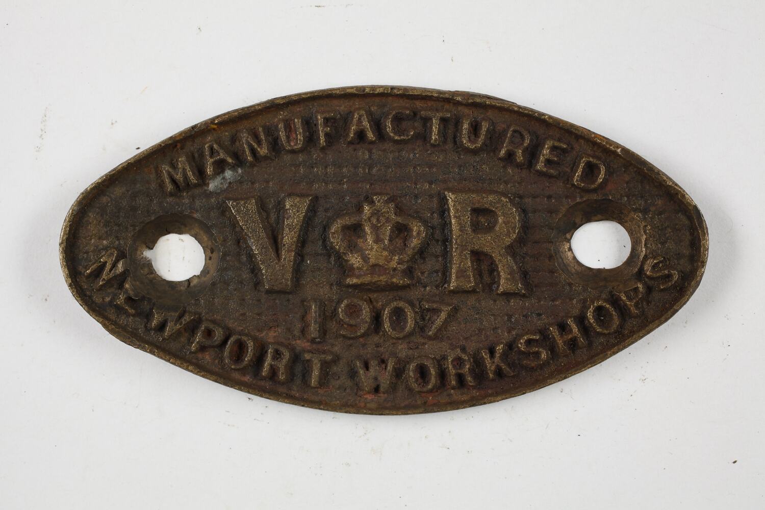 Rollingstock Builder's Plate - Victorian Railways, Newport Workshops ...