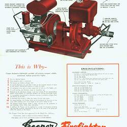 Descriptive Leaflet - Cooper 'Firefighter' Fire Fighting Pumps, circa 1950