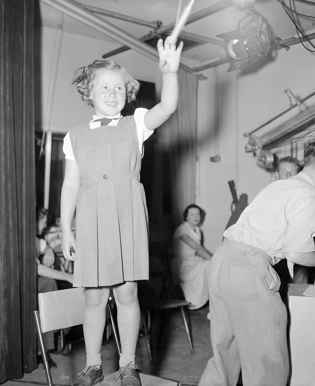 Negative - Child at the ABV2 Television Studios, Elsternwick, Victoria ...