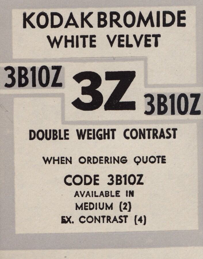 Label - Photographic Paper, Kodak Australasia Pty Ltd, 'Kodak Bromide ...
