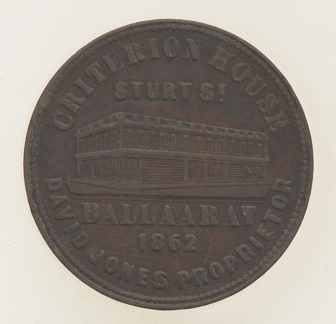 David Jones, Draper, Ballarat, Victoria (circa 1820-circa 1880)