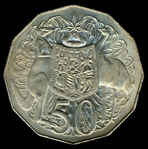 Coin - 50 Cents, Australia, 1969