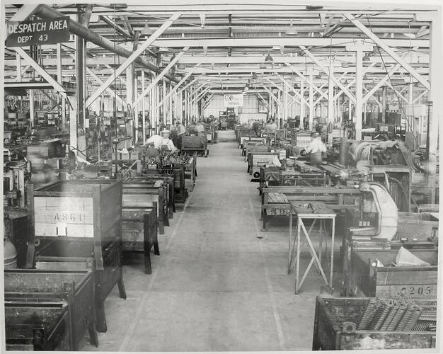 Photograph - H.V McKay Massey Harris, Factory Interior with Machine ...