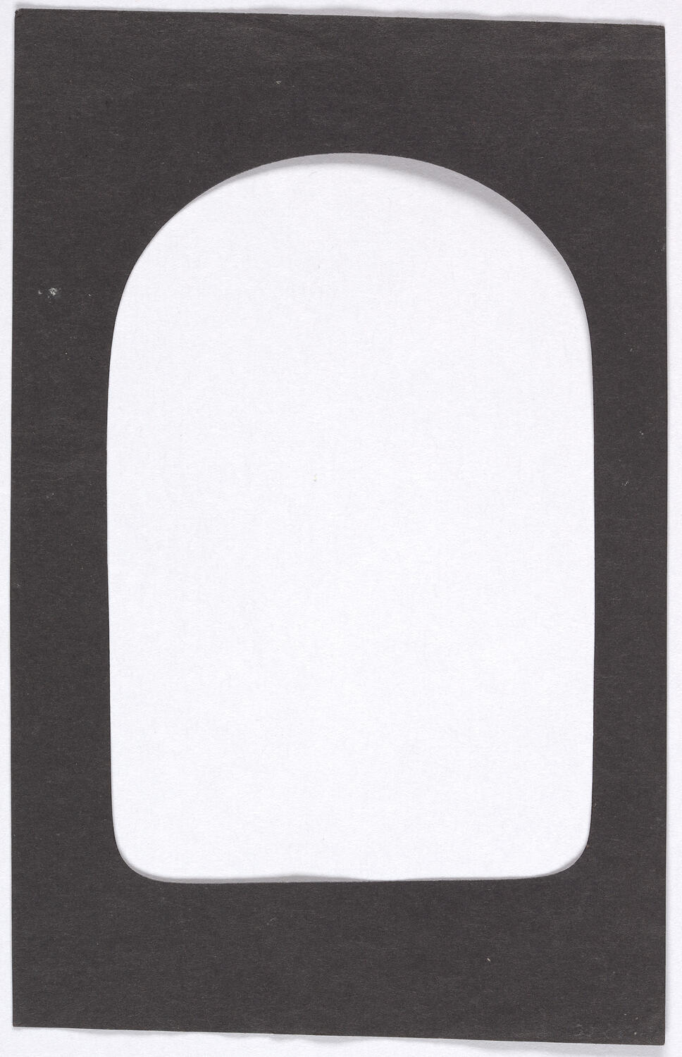Negative Vignette - Rectangle with Rounded Top, circa 1900