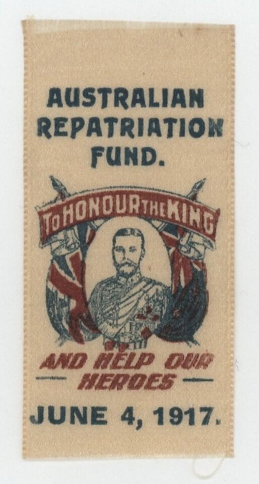 Ribbon - Australian Repatriation Fund, World War I, 4 Jun 1917