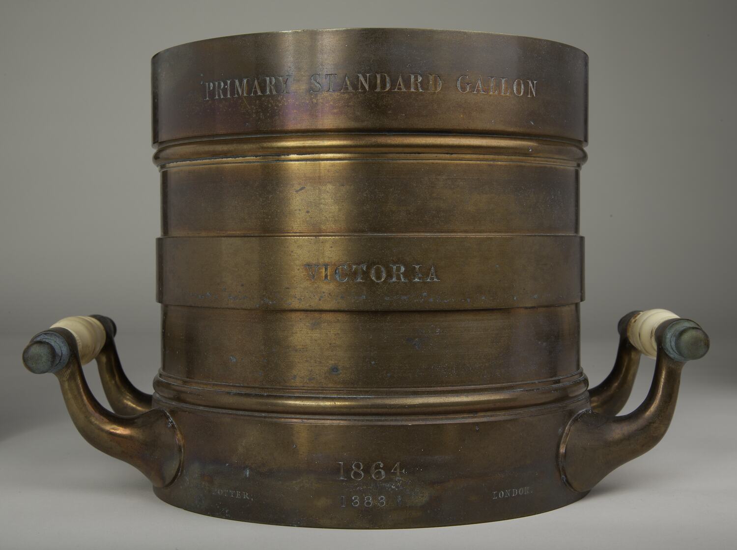 Standard Volume - Imperial Gallon, Primary Standard, Brass, Victoria, 1864