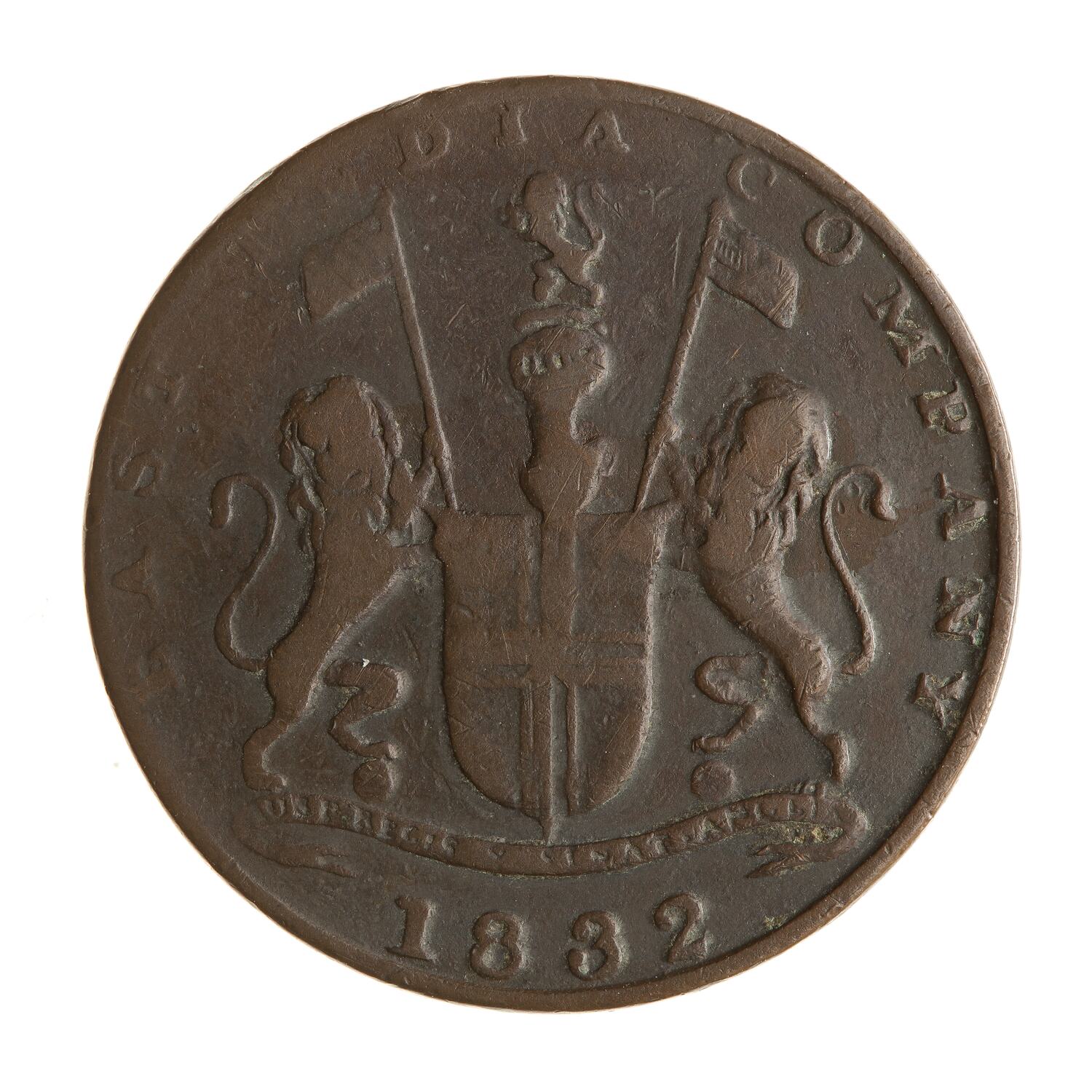 Coin - 1/4 Anna, Bombay Presidency, India, 1832