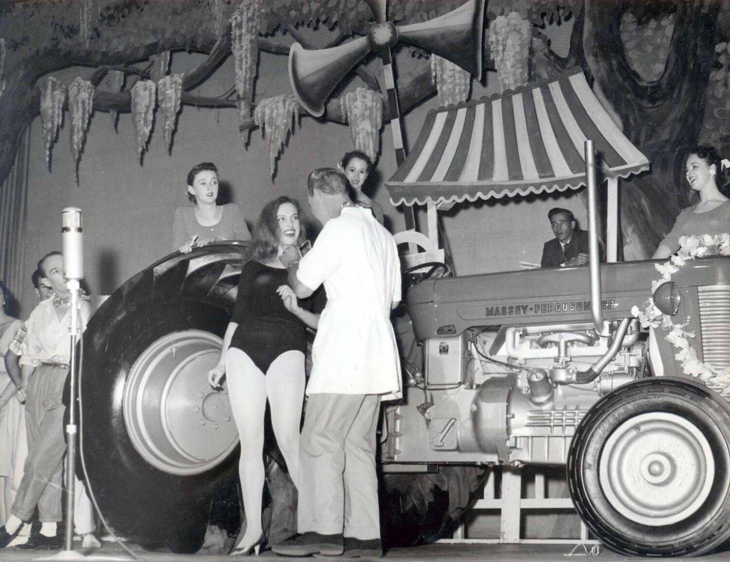 Photograph - Massey Ferguson, MF88 Tractor on Stage, St Kilda, Victoria ...