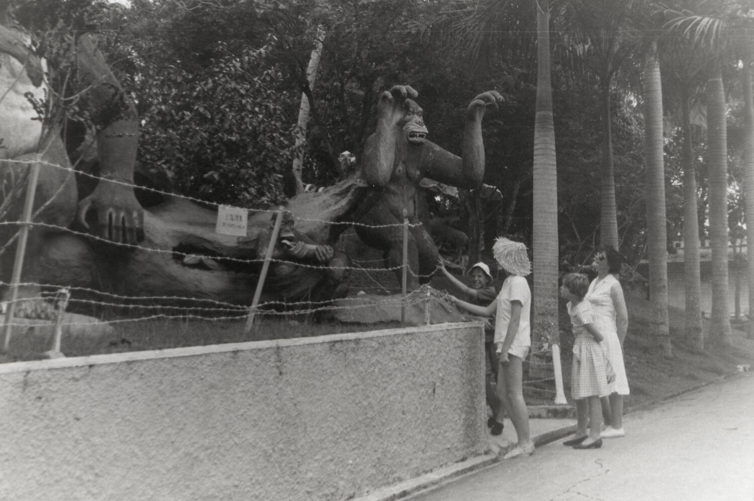 Digital Photograph - Ward family at Haw Par Villa, Singapore, 2 Dec 1961