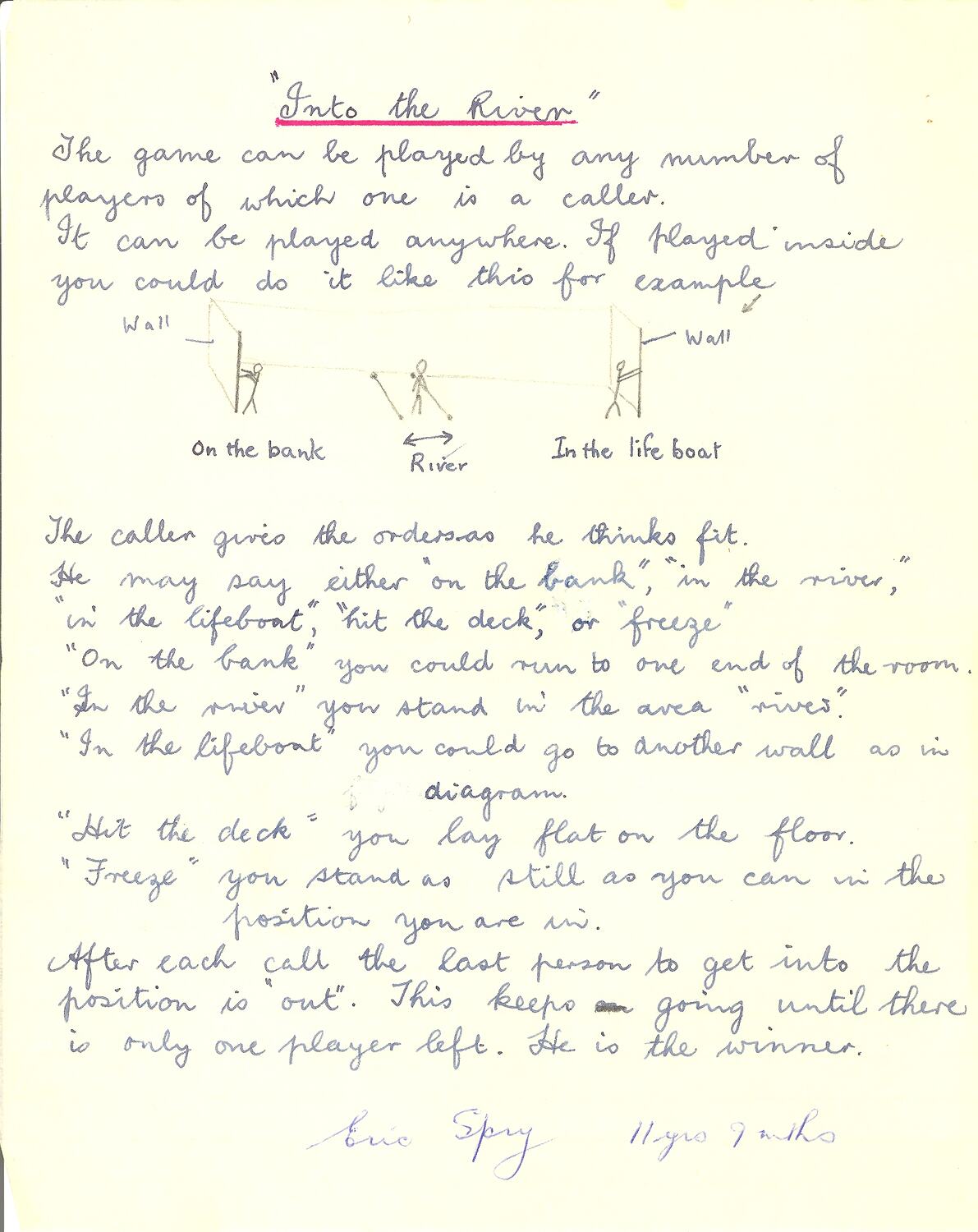 Document - Eric Spry, to Dorothy Howard, Description of Elimination ...