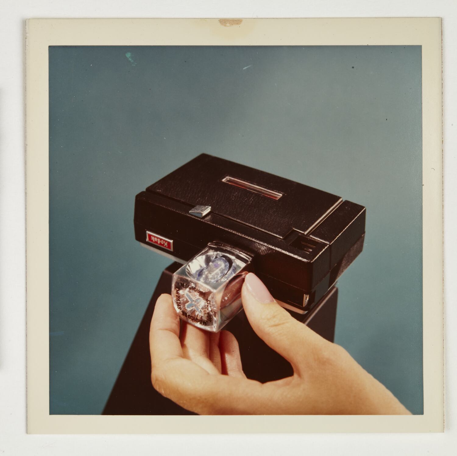 Photograph - Eastman Kodak, Kodak Magicube in Instamatic Camera, circa ...