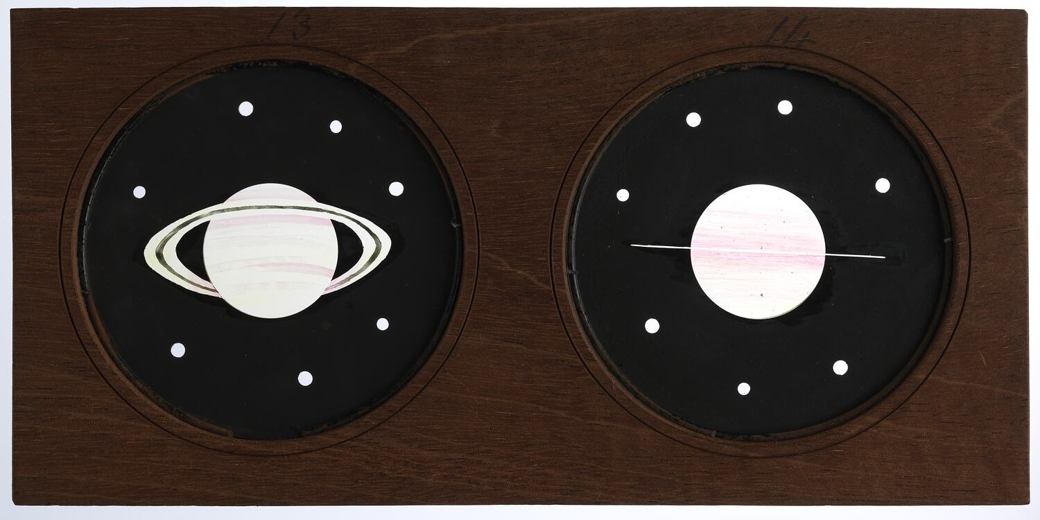 Lantern Slide - Astronomical, Multiple Slide, 'Saturn' & 'Saturn ...