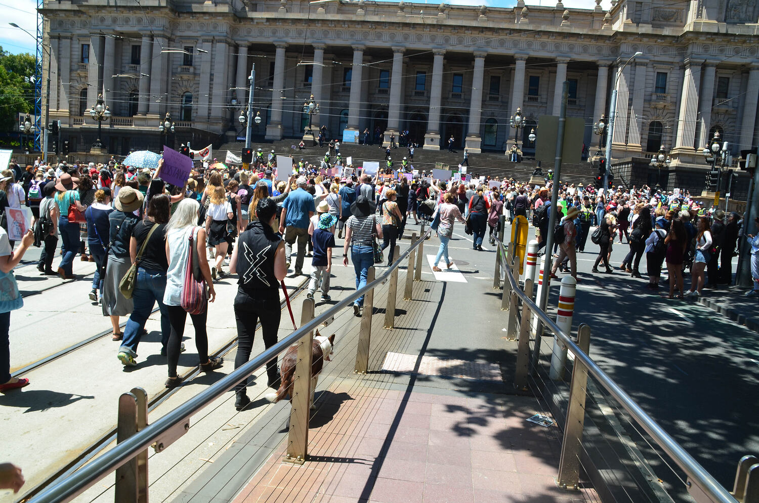 Digital Photograph - Protesters March on Parliament House, Women's ...