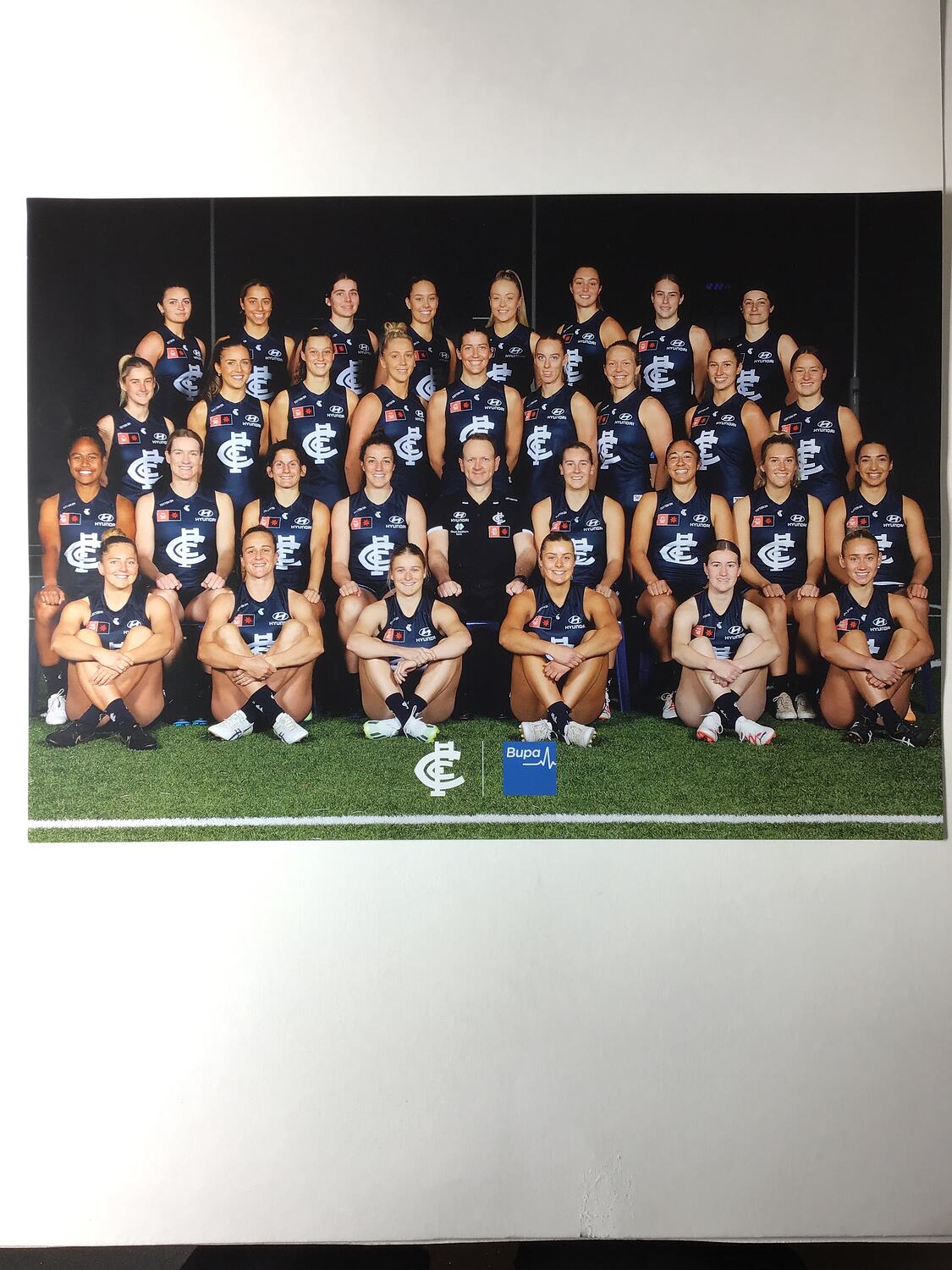 Team Poster - AFL Women's (AFLW) Competition Carlton Team, Princes Park ...