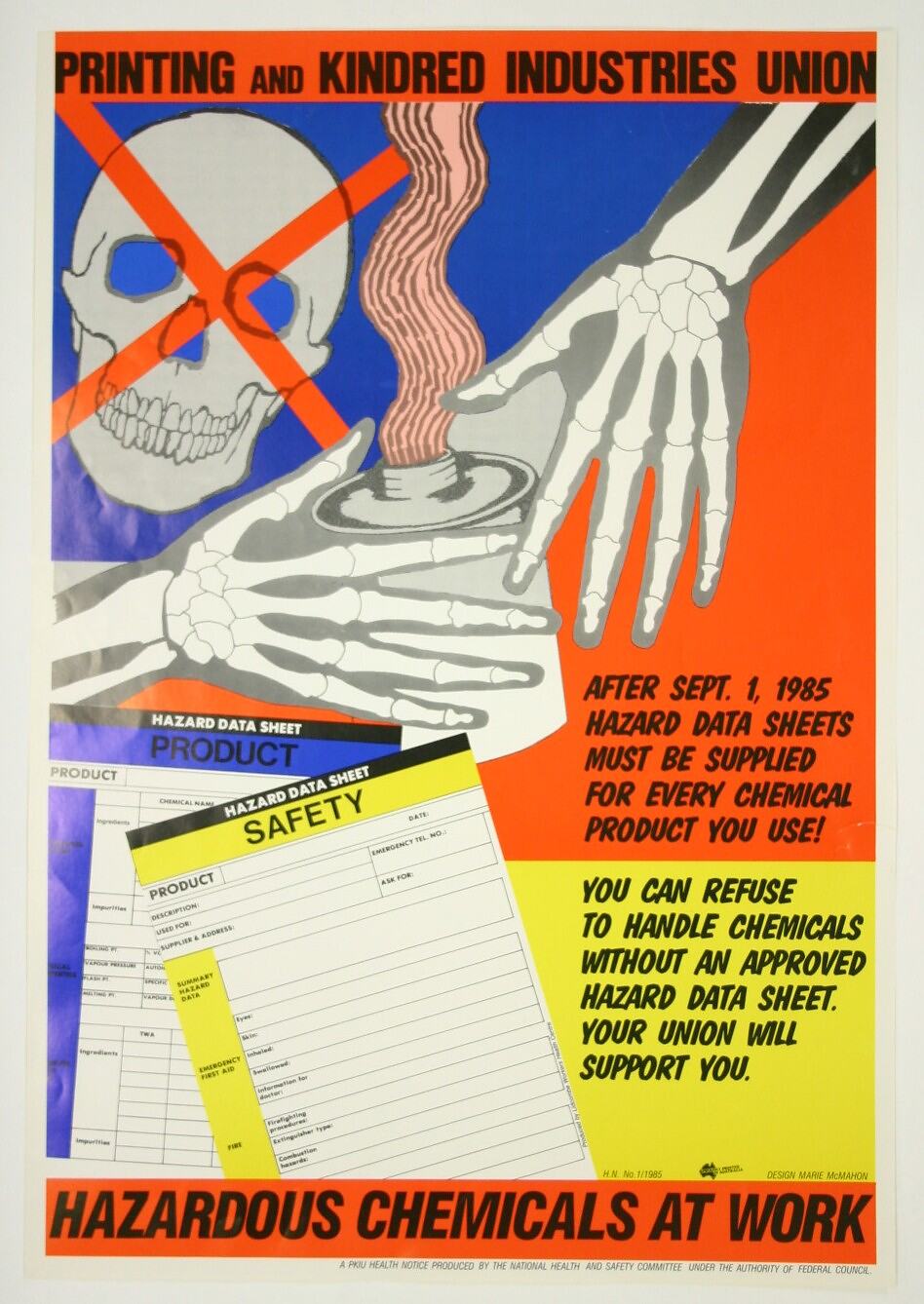 Poster - Hazardous Chemicals at Work, Printing & Kindred Industries ...