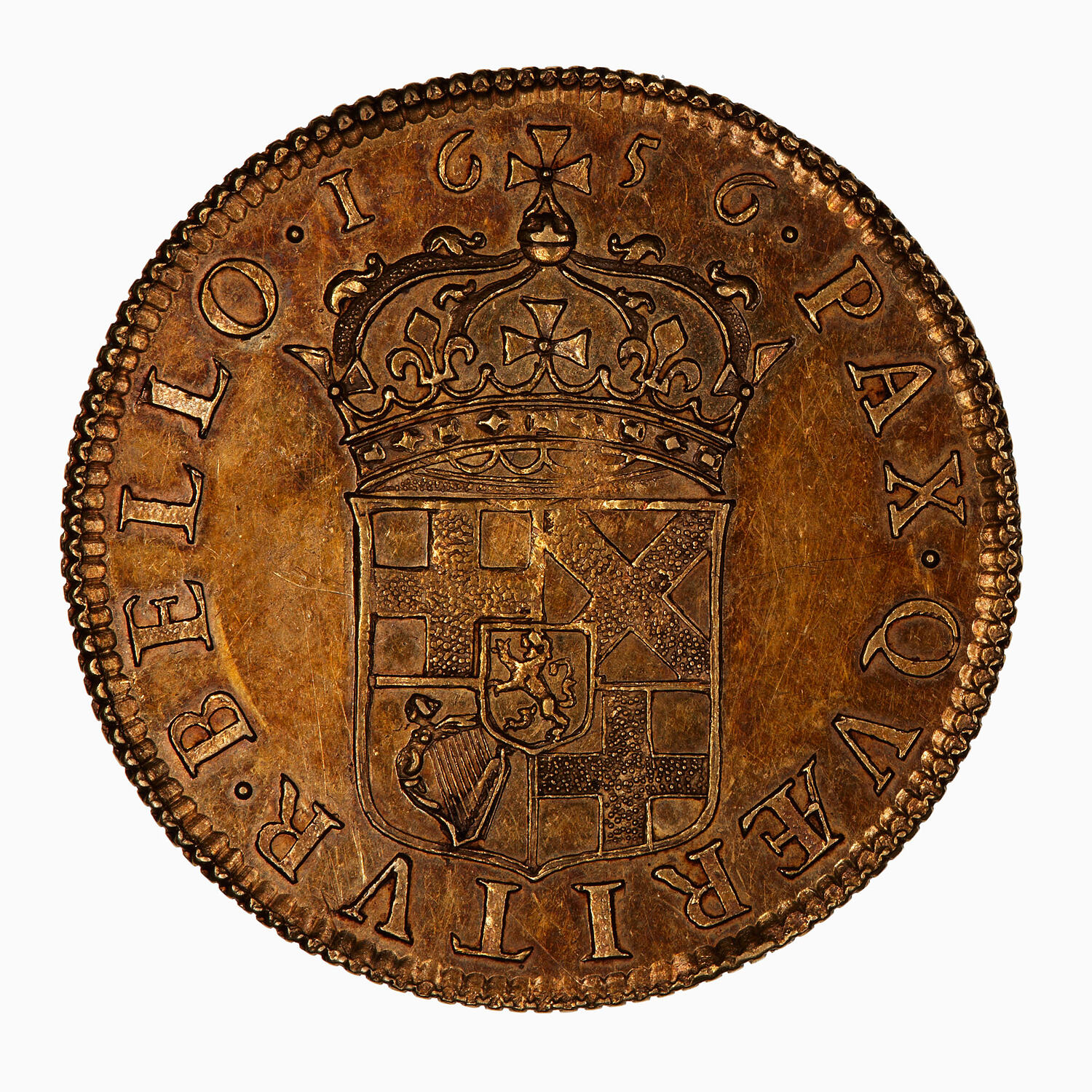 Pattern Coin - Broad, Oliver Cromwell, Great Britain, 1656