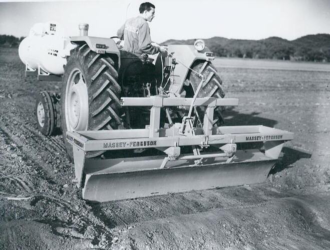 Photograph - Massey Ferguson, MF340 Rota Buck with Blade, 1969