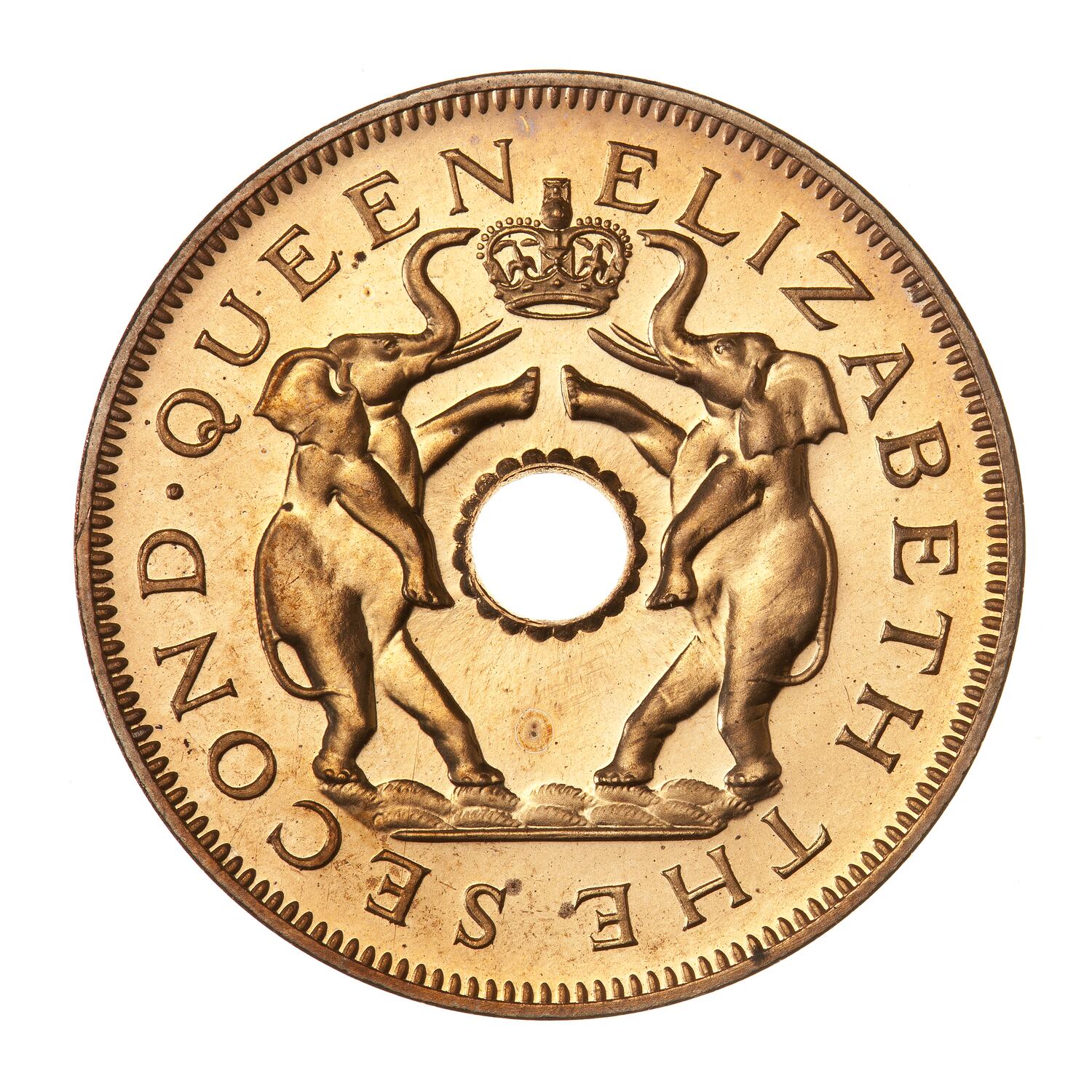 Proof Coin - 1 Penny, Rhodesia & Nyasaland, 1955