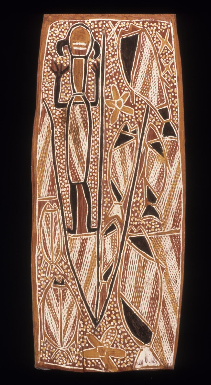 Painting, bark. Mildjingi. Milingimbi, Eastern Arnhem Land, Northern ...