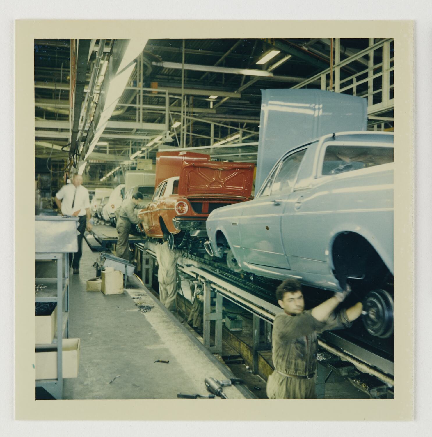 Photograph - Workers on Assembly Line, Ford Motor Company Factory ...