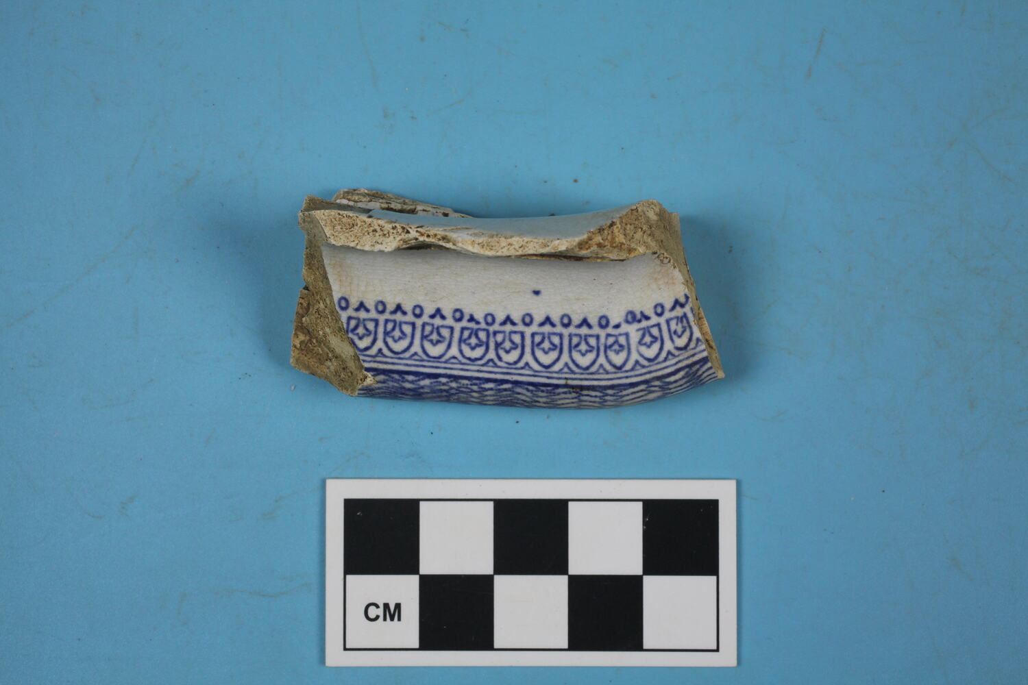 Tureen - Ceramic, Whiteware, Transfer Printed, Blue, Geometric Pattern ...