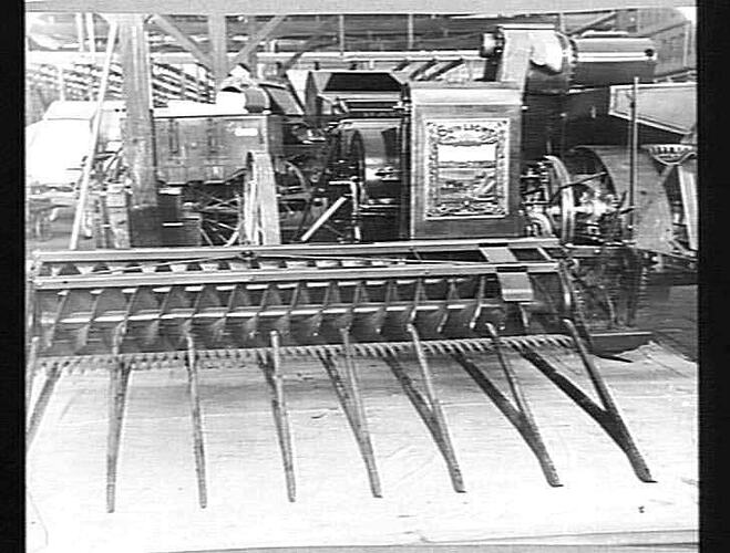 Photograph - H.V. McKay Pty Ltd, Sunshine Sunlight Header Harvester ...