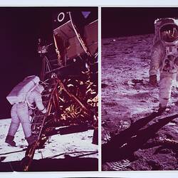 Transparency - Kodak Colorama, 'Apollo 11 Triptych', Moon Walk, 1960s-1980s