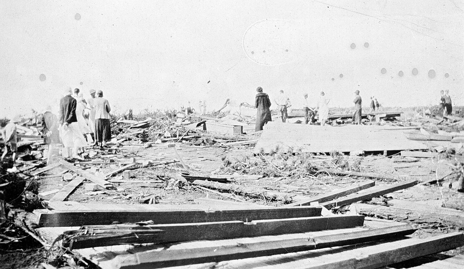 Negative - Cyclone Damage, Manangatang, Victoria, Nov 1934