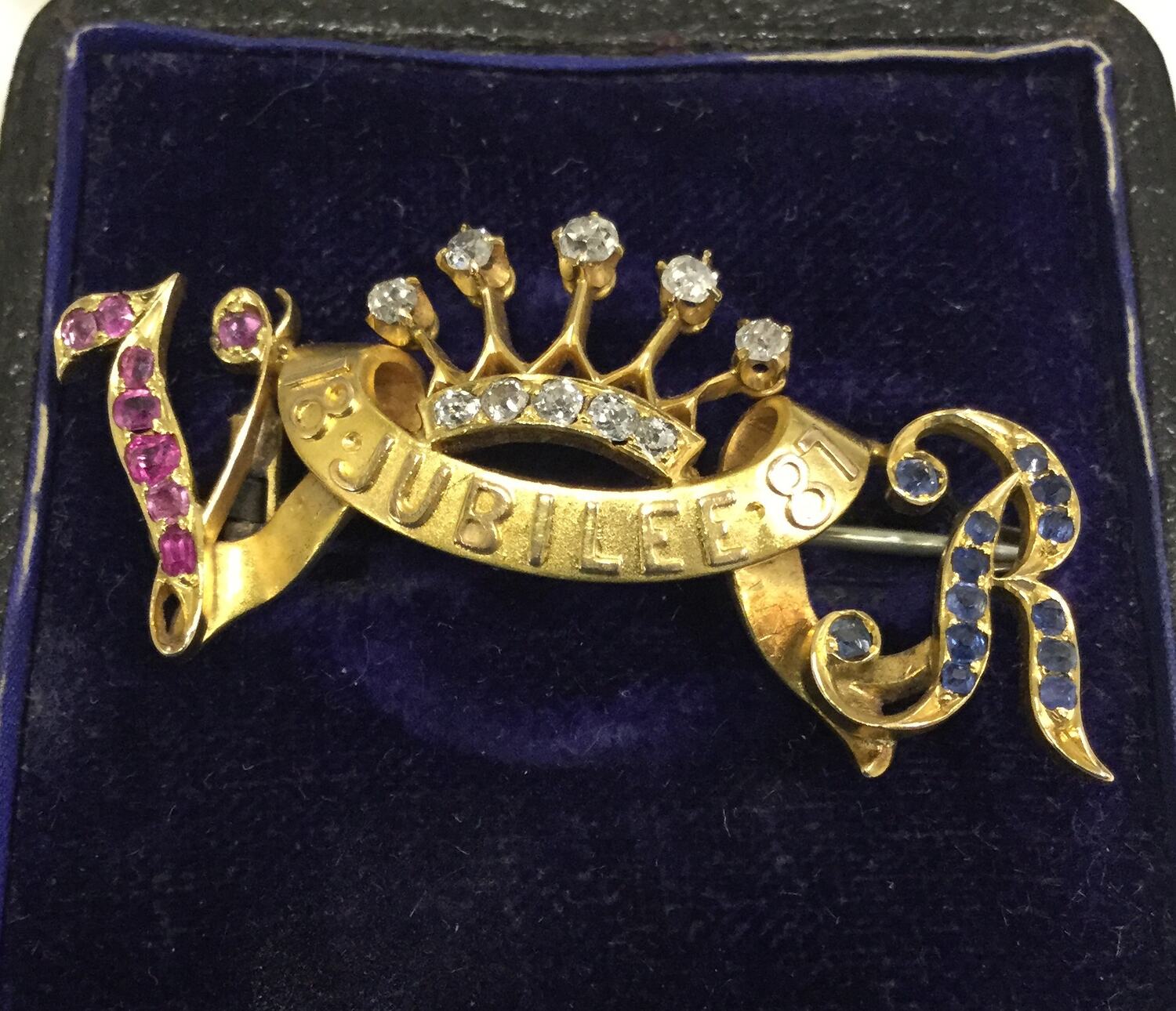 Brooch - Kozminsky, Queen Victoria Golden Jubilee, Melbourne, Victoria ...