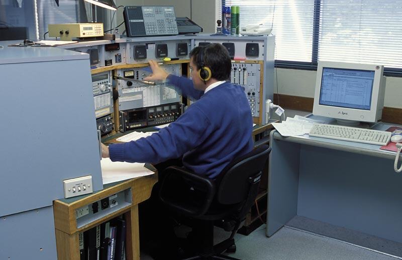 Slide - Operator's Room, Melbourne Coastal Radio Station, Cape Schanck ...