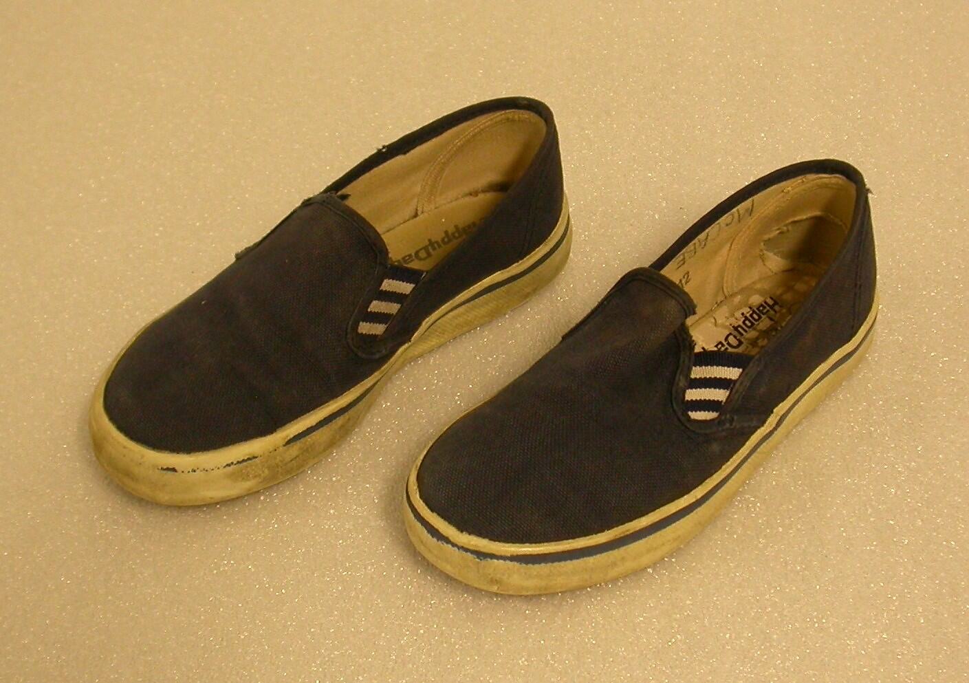 Shoes - Tandem, Navy Blue Canvas, late 1980s