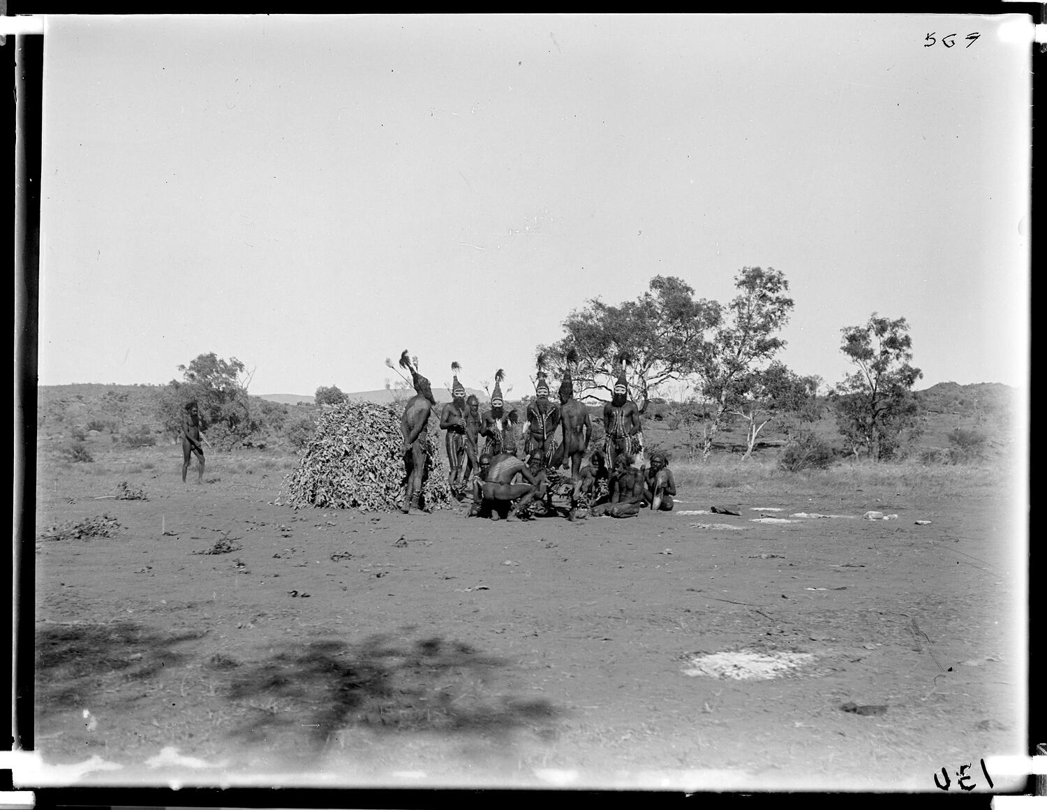 Glass plate. Arrernte. Alice Springs, Central Australia, Northern ...