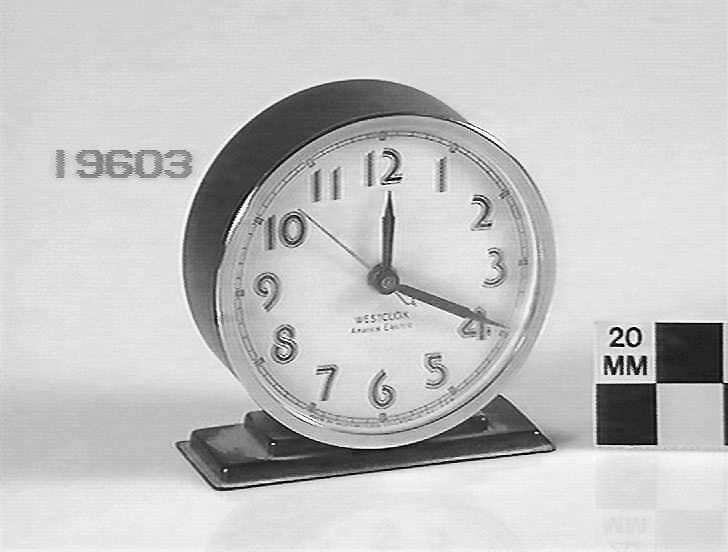 Alarm Clock - Western Clock Co, 'Westclox America Electric', circa 1935