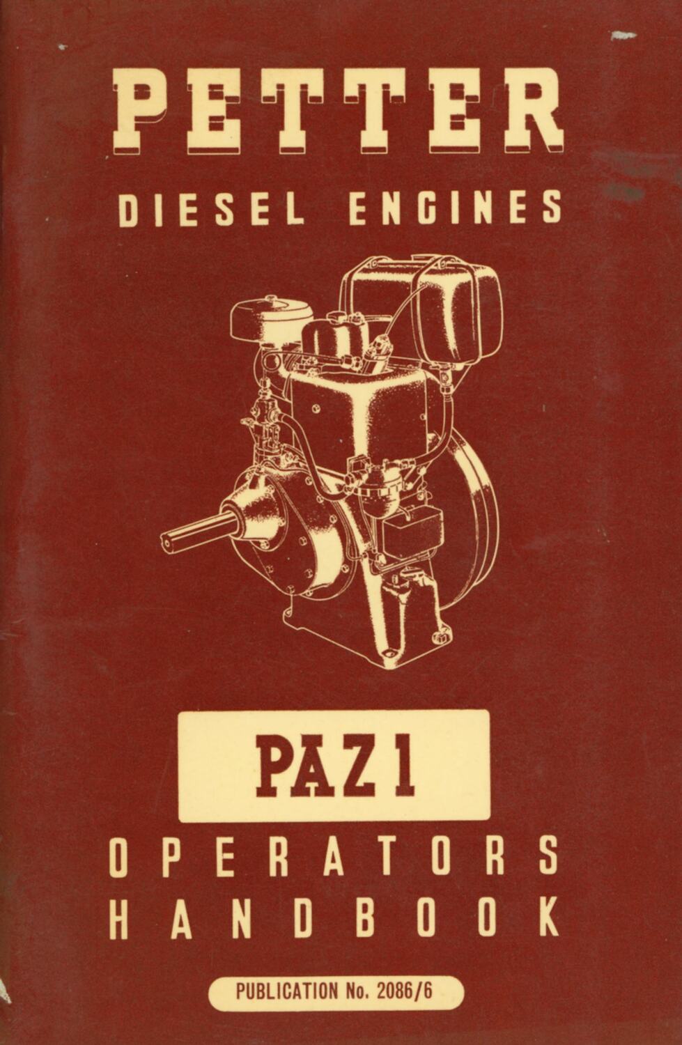 Handbook - Petters Ltd, PAZ1 Diesel Engine, 1959