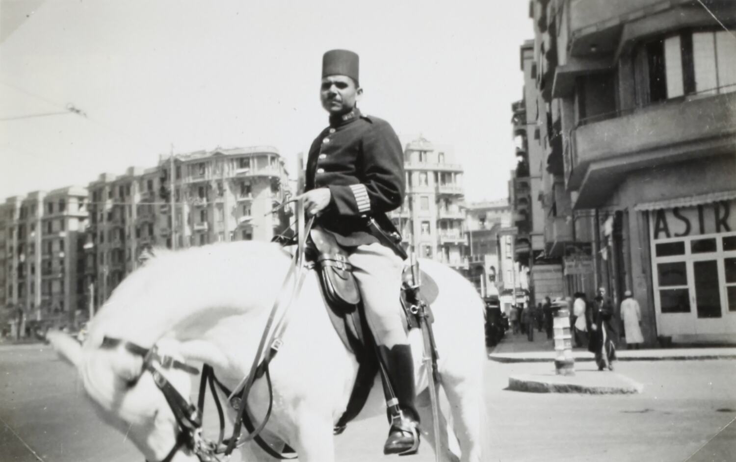 Photograph - Policeman on Horse, Cairo, Egypt, World War II, 1939-1943