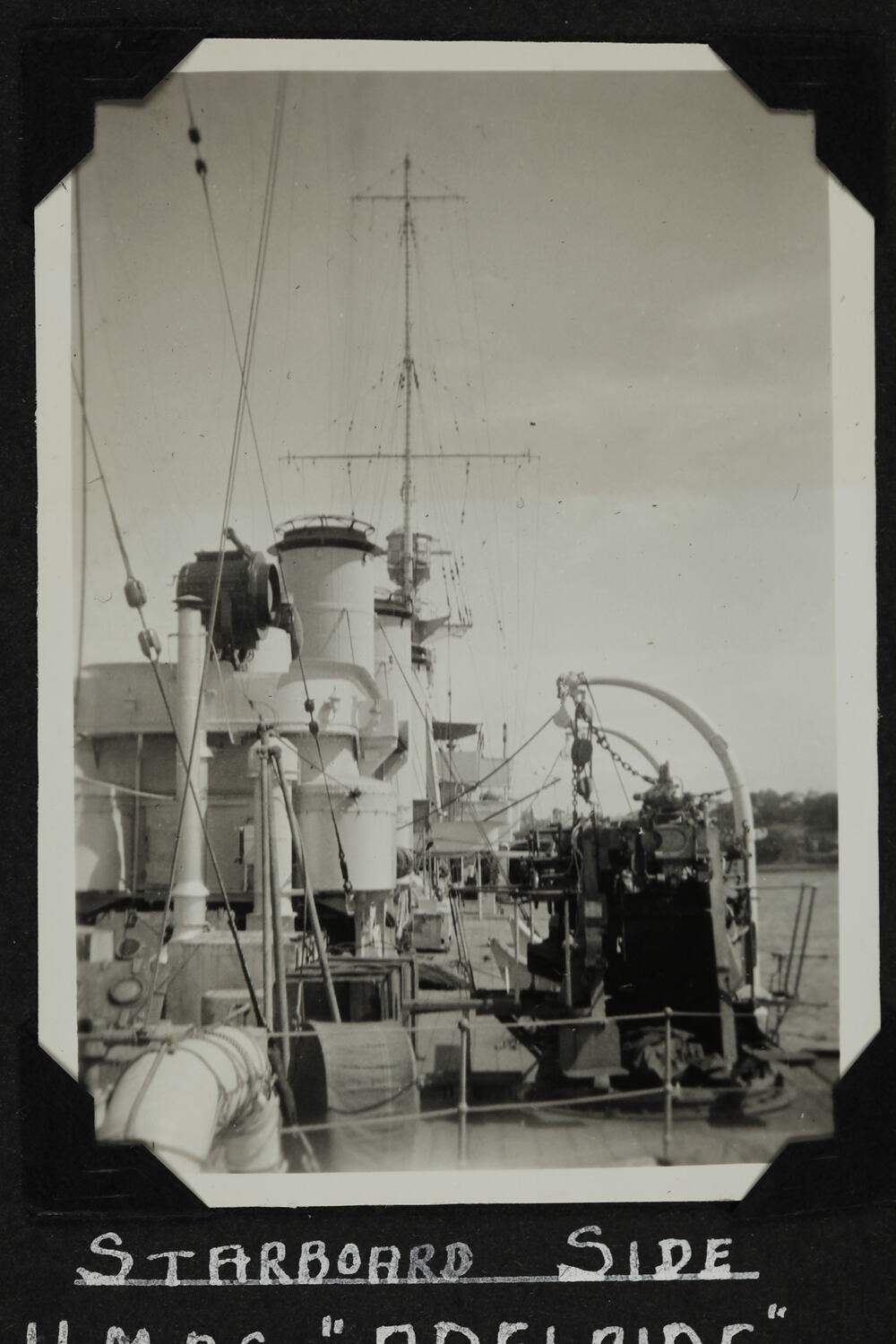 Photograph - 'Starboard Side HMAS Adelaide', 1937-1939