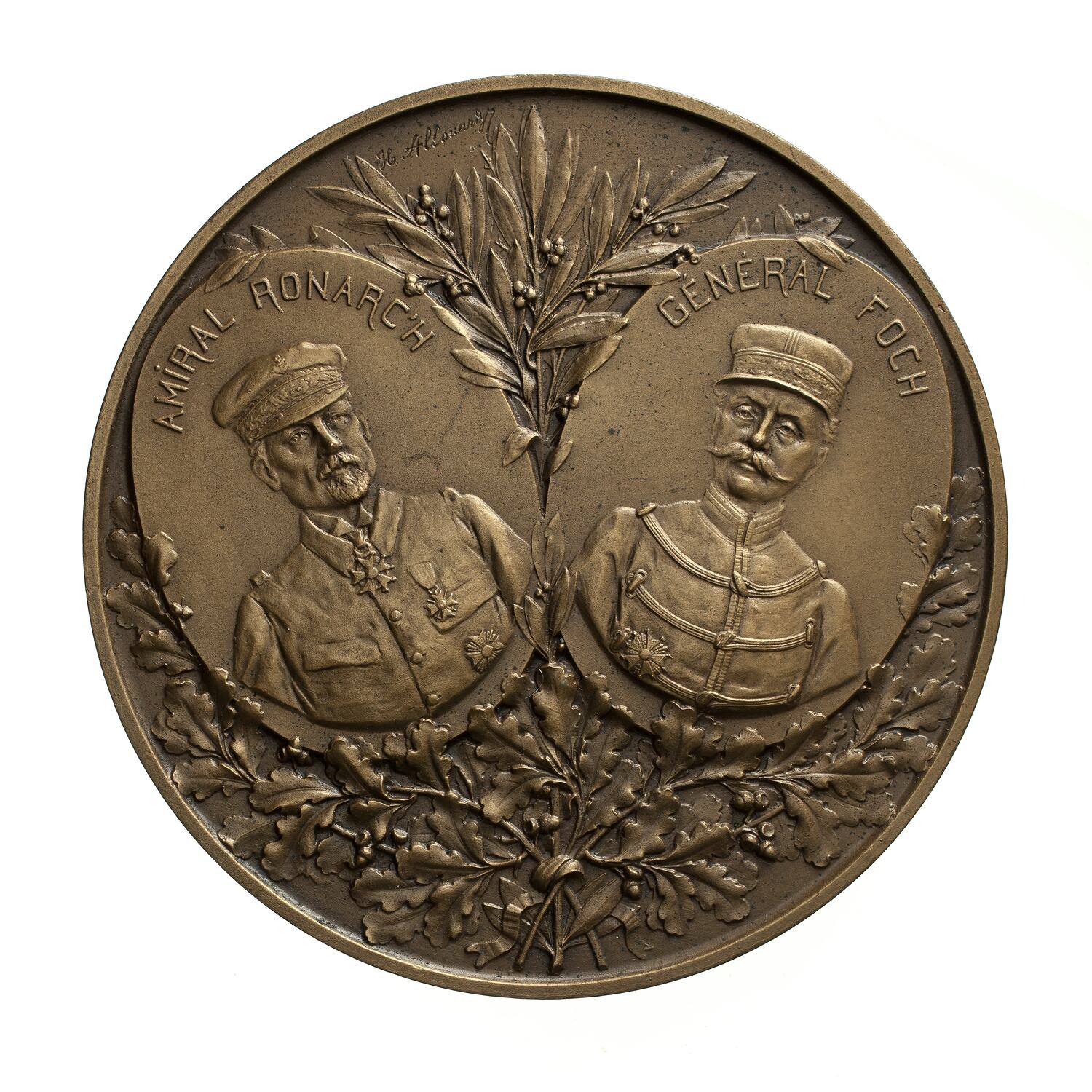 Medal - Battle of Yser, by Henri Allouard, France, 1914