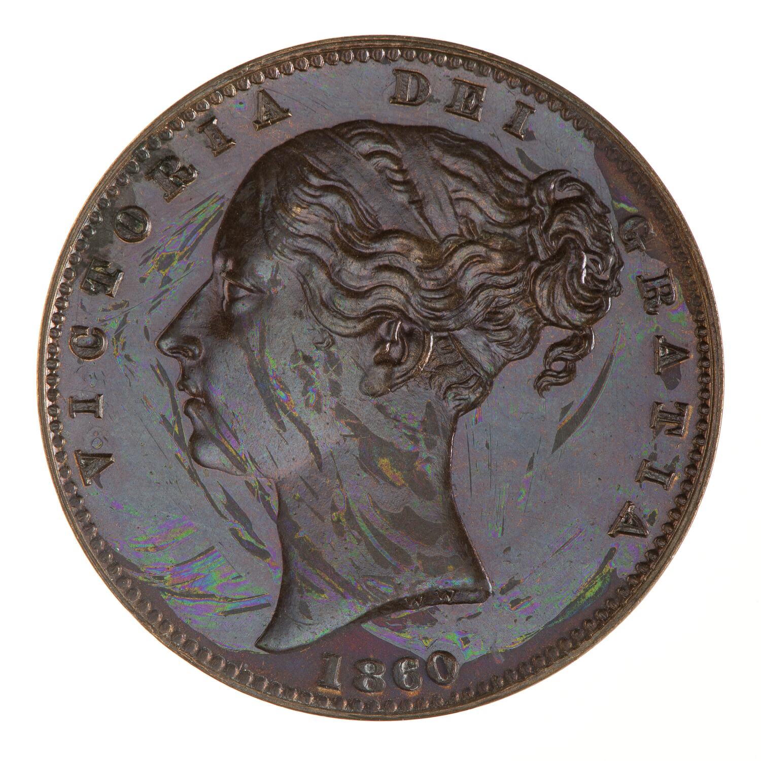 Proof Coin - Farthing, Isle of Man, 1860