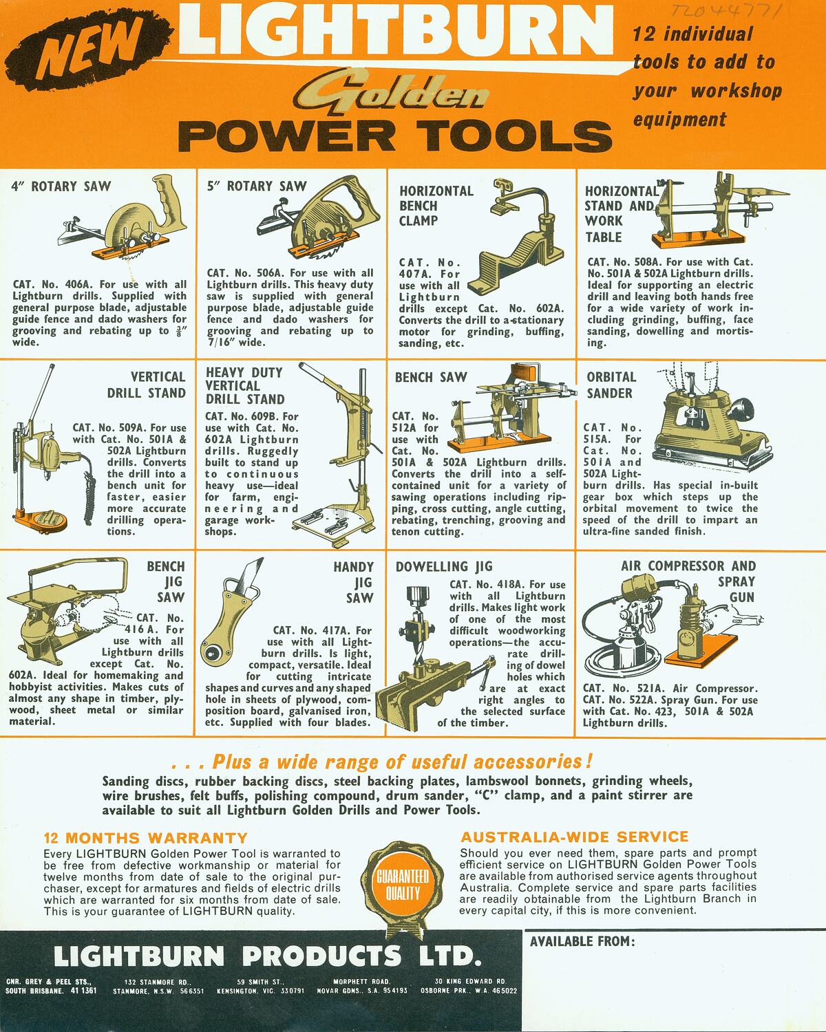 Product Catalogue - Lightburn & Co. Ltd, Lightburn Golden Power Tools ...