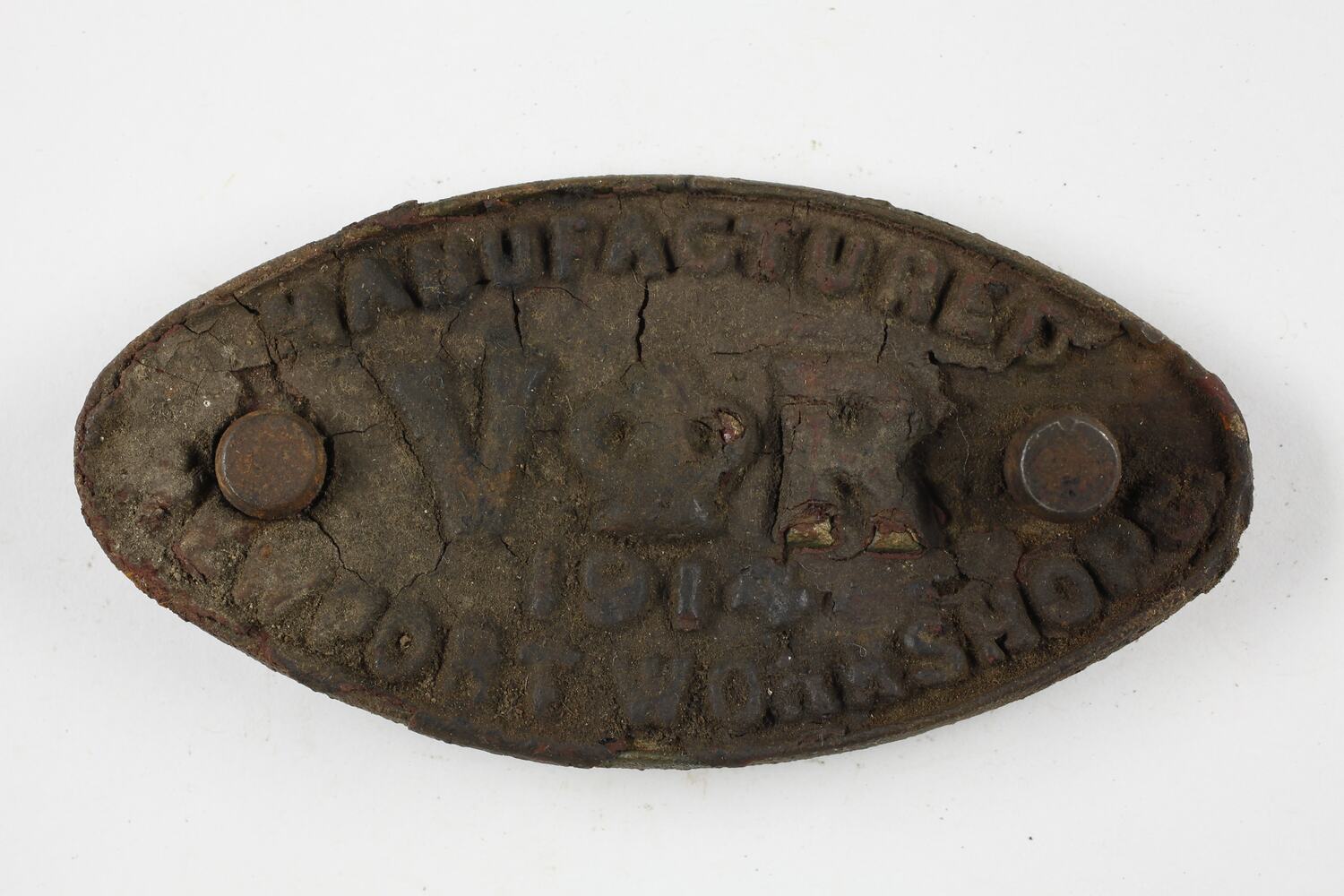 Rollingstock Builder's Plate - Victorian Railways, Newport Workshops, 1914