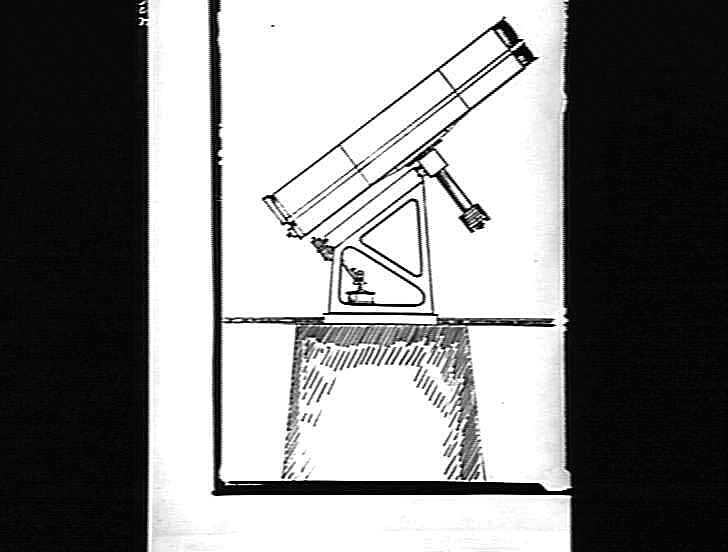 Negative - Schematic Drawing of Astrograph Telescope, Howard Grubb ...